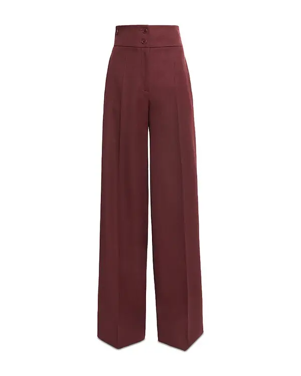 Altuzarra Rudy Wool Pants - Deep Cherry