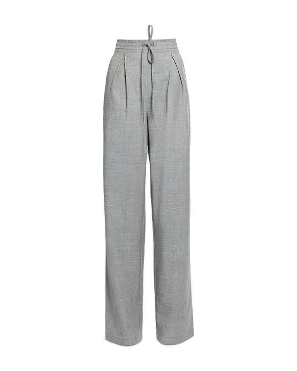 Altuzarra Tailored Wool Blend Pants With Drawstring Waist