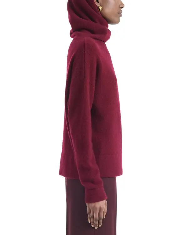 Altuzarra Lester Cashmere Hooded Sweater - Grenache
