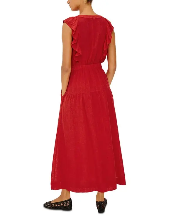 Rails Beaux Ruffle Neck Maxi Dress