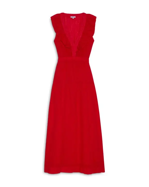 Rails Beaux Ruffle Neck Maxi Dress