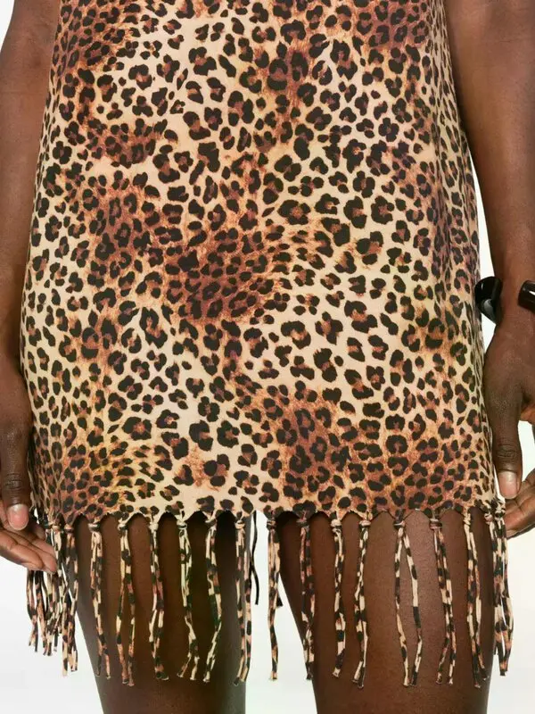 MC2 SAINT BARTH Leopard Print Mini Dress