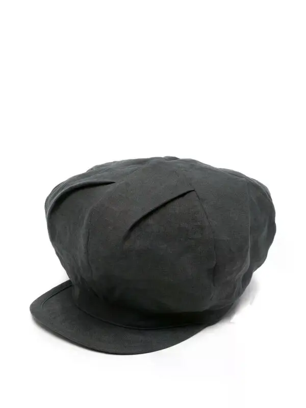 Yohji Yamamoto Pleated Crown Newsboy Hat - Grey