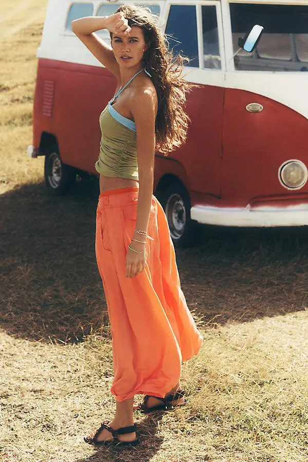 PILCRO Balloon Jogger Pants - Persimmon