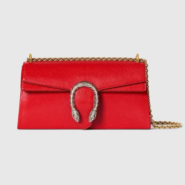 Gucci Dionysus Medium Shoulder Bag Leather - Red
