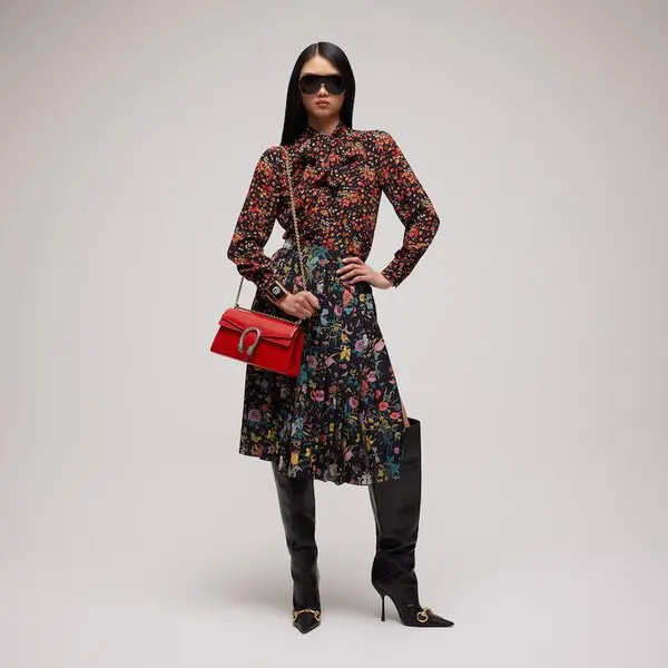 Gucci Dionysus Medium Shoulder Bag Leather - Red