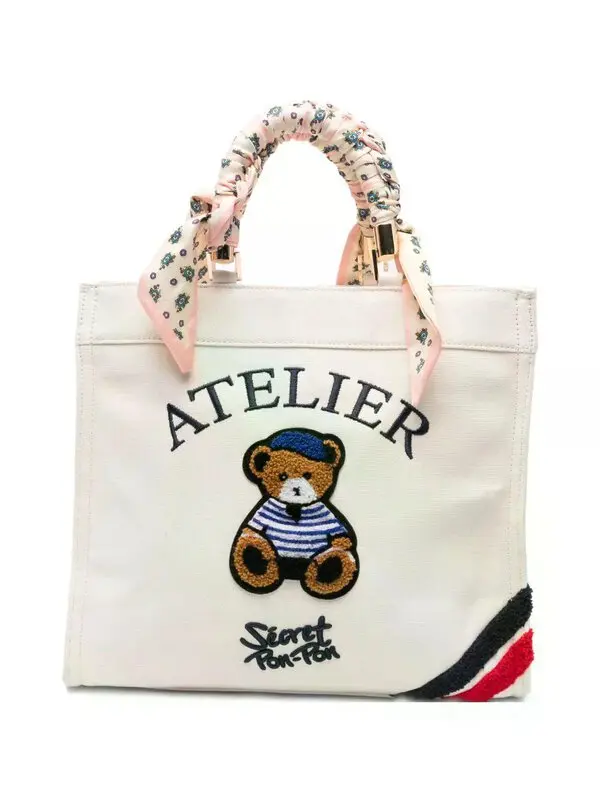 SECRET PON-PON Saint Tropez Teddy-patch Shoulder Bag