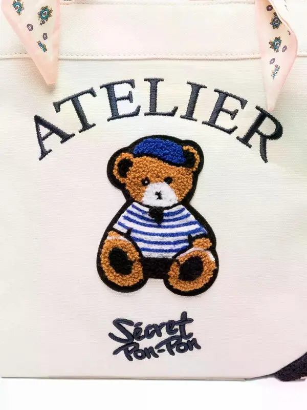 SECRET PON-PON Saint Tropez Teddy-patch Shoulder Bag