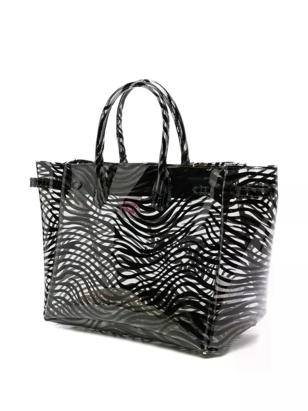 SECRET PON-PON Brigitte Zebra-print Tote Bag