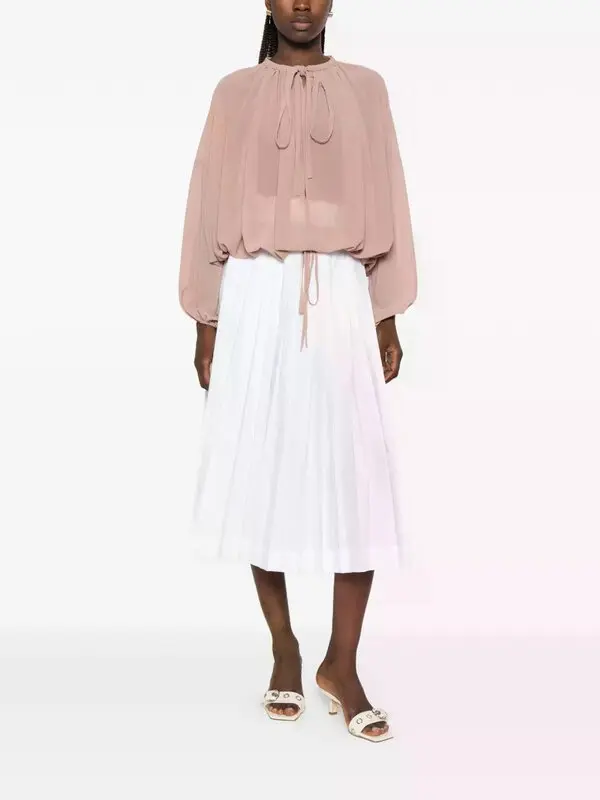THE M.. Elvira Blouse - Neutrals