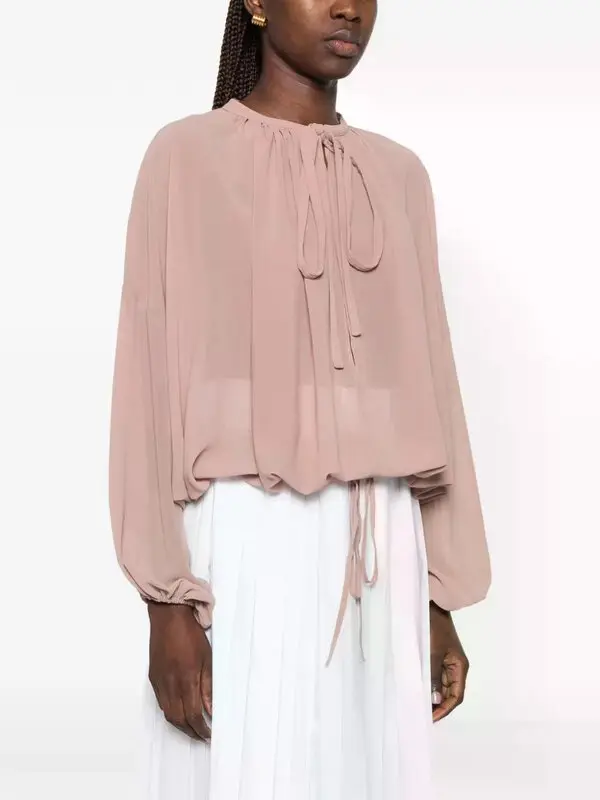 THE M.. Elvira Blouse - Neutrals