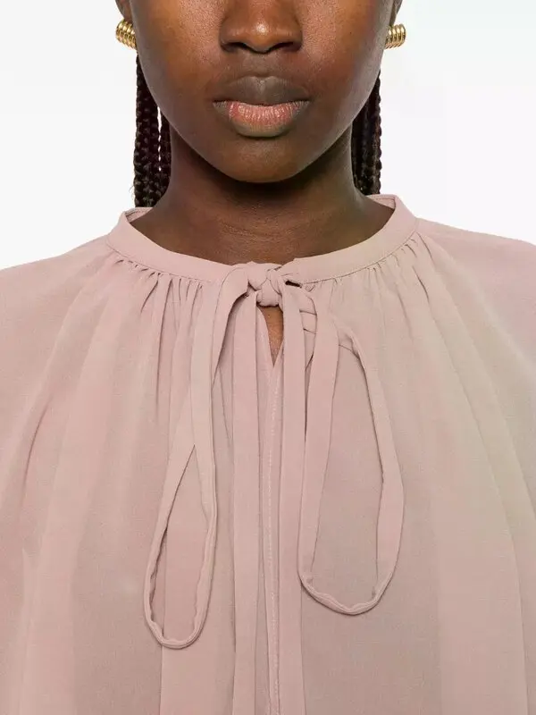 THE M.. Elvira Blouse - Neutrals