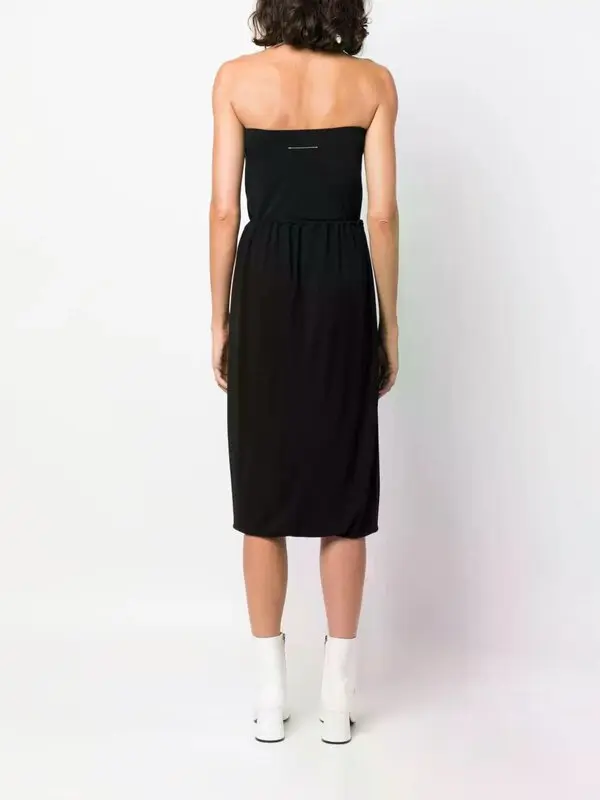 MAISON MARGIELA Layered Effect Strapless Dress