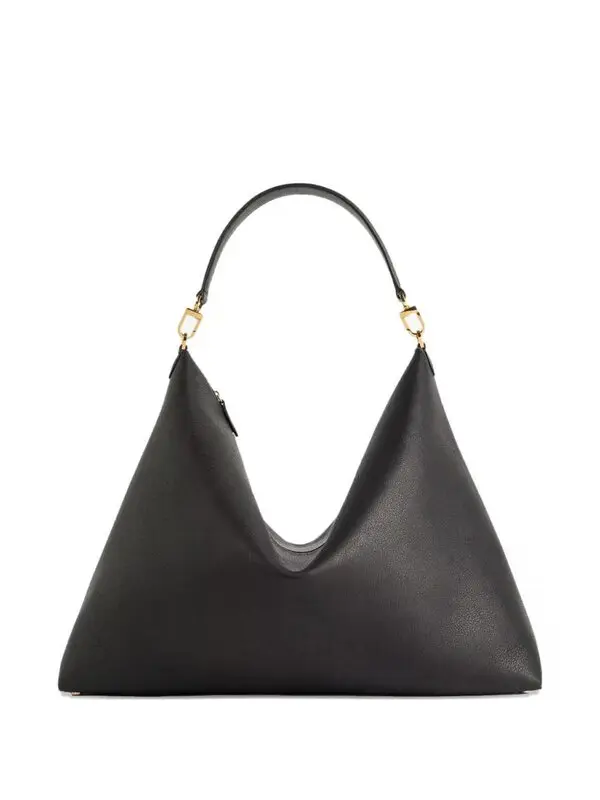 TOTEME Bevel Grained-leather Tote Bag - Black