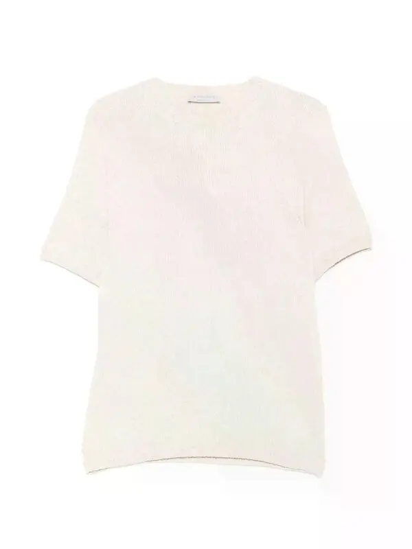 JEORDIE'S Short-sleeve Knitted Sweater