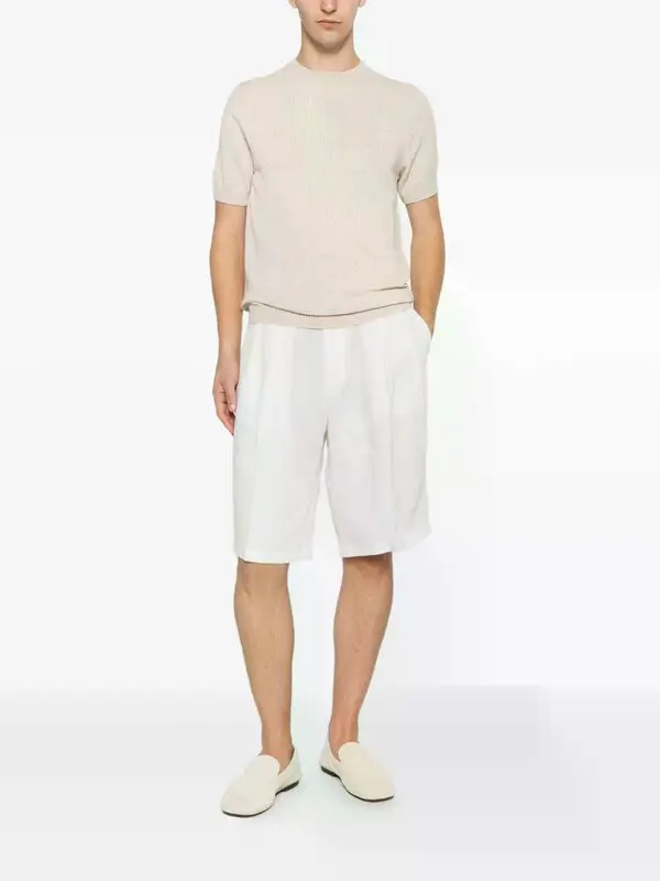 JEORDIE'S Short-sleeve Knitted Sweater