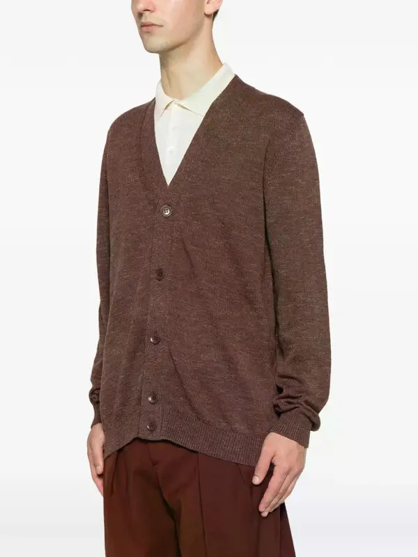 JEORDIE'S Marl Effect V-neck Cardigan