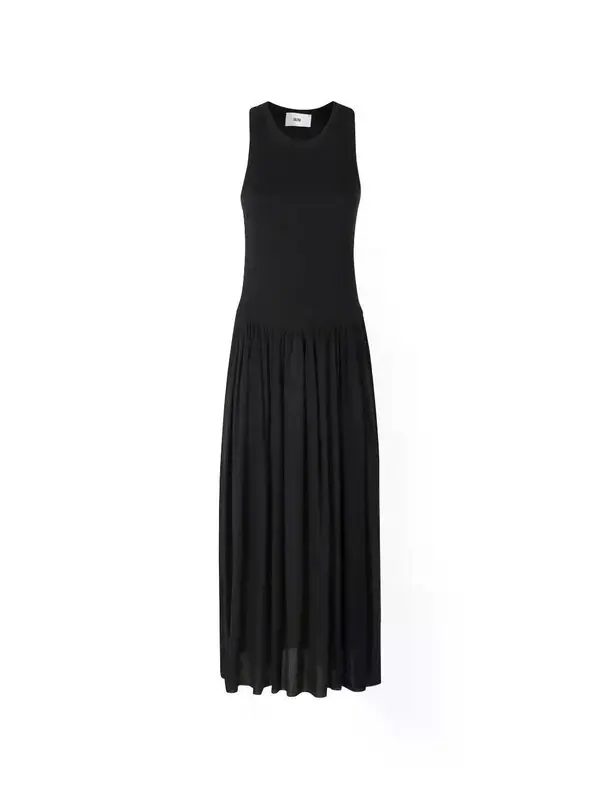 SOLOTRE Gathered Maxi Dress
