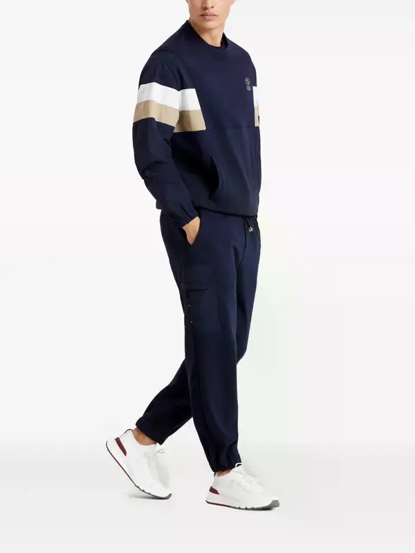 Brunello Cucinelli Straight-leg Cotton-blend Track Pants
