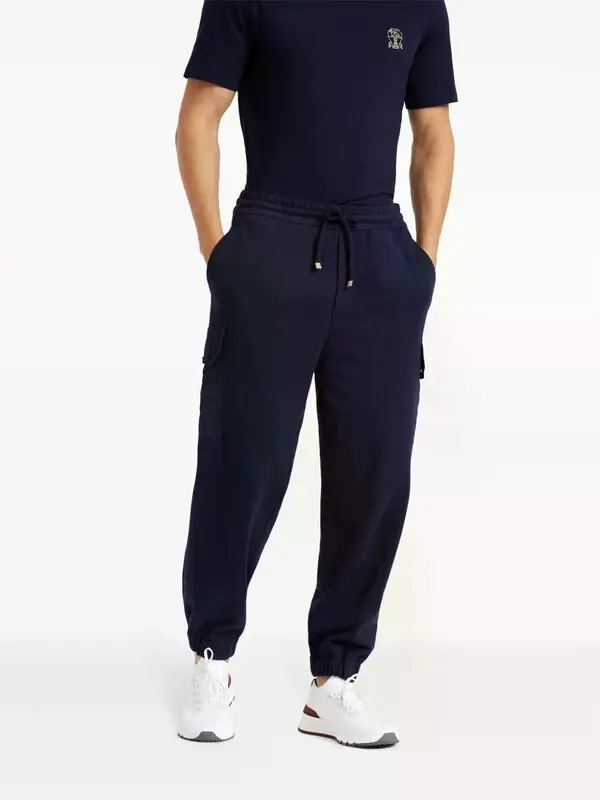Brunello Cucinelli Straight-leg Cotton-blend Track Pants