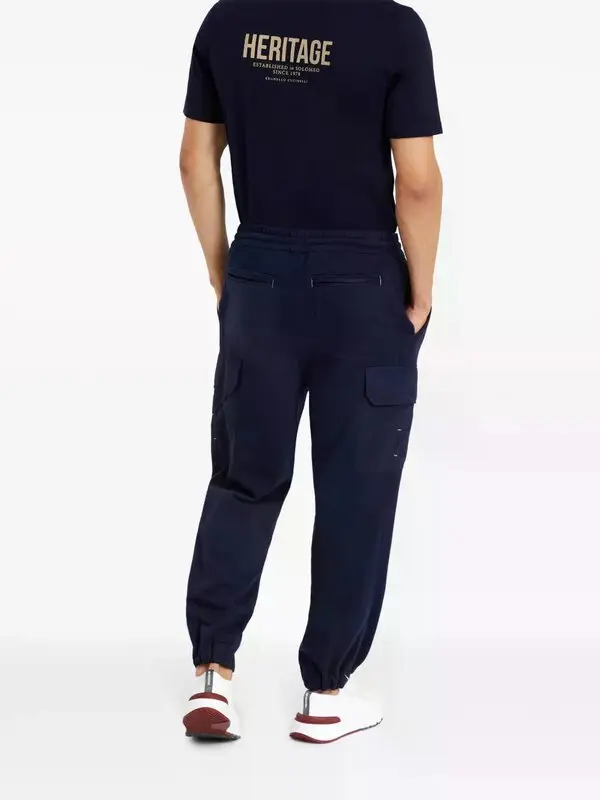 Brunello Cucinelli Straight-leg Cotton-blend Track Pants