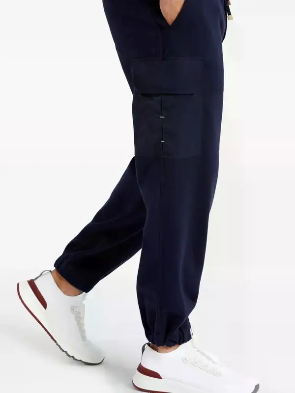 Brunello Cucinelli Straight-leg Cotton-blend Track Pants