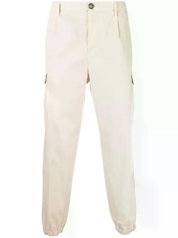 Brunello Cucinelli Pressed-creased Multi-pocket Straight-leg Trousers