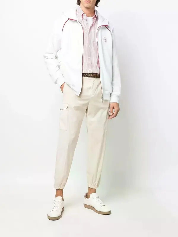 Brunello Cucinelli Pressed-creased Multi-pocket Straight-leg Trousers