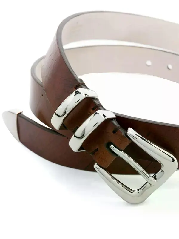 Brunello Cucinelli Etched Leather Belt