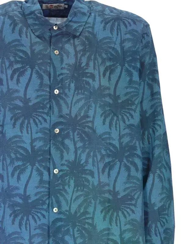MC2 SAINT BARTH Palm-tree-print Long-sleeve Shirt