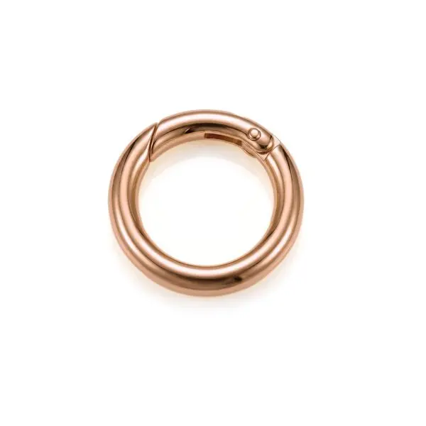 JAREDJAMIN Copper Tone Circular Clicker Clasp - Rose Gold