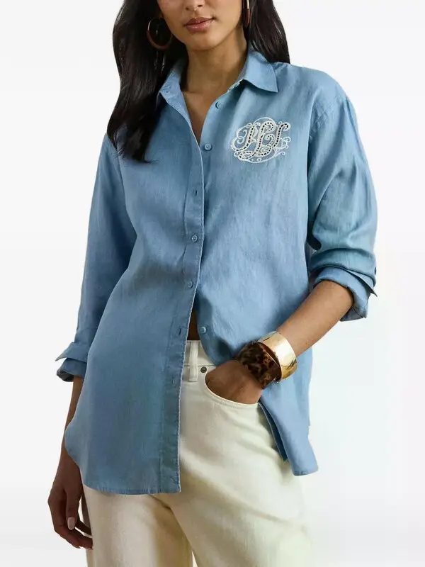 Ralph Lauren Embroidered Linen Shirt