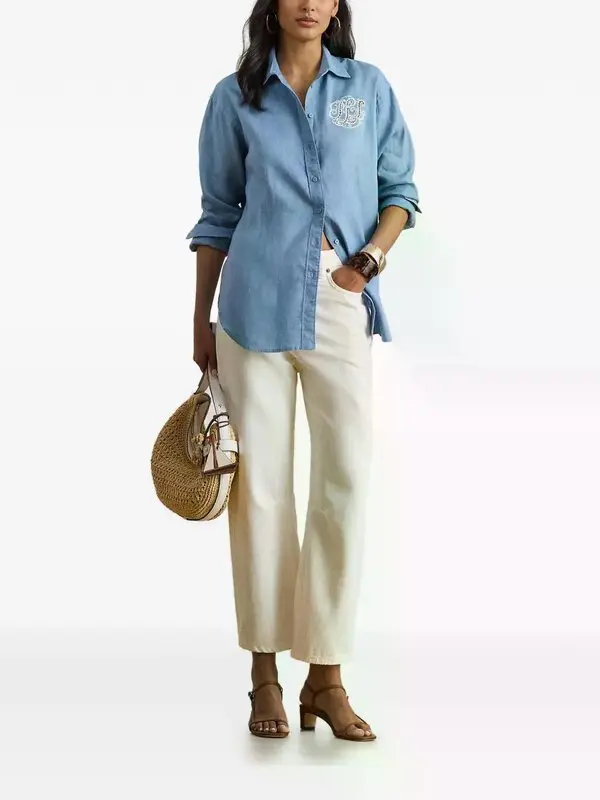 Ralph Lauren Embroidered Linen Shirt
