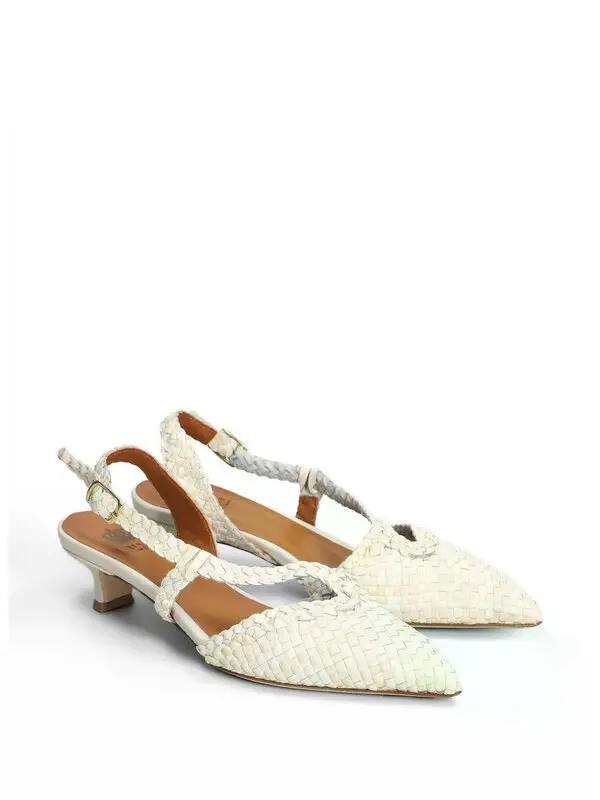 L'ARIANNA Ariadne Woven Slingback Pumps