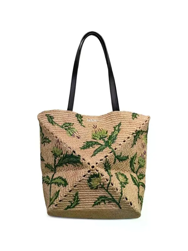 Loewe Artichoke Embroidered Tote Bag