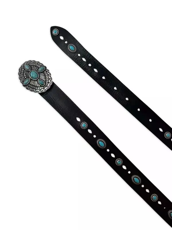 Orciani Embellished Leather Belt