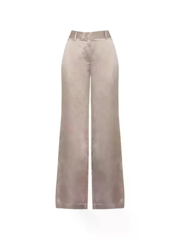 PANICALE Satin-finish Wide-leg Trousers