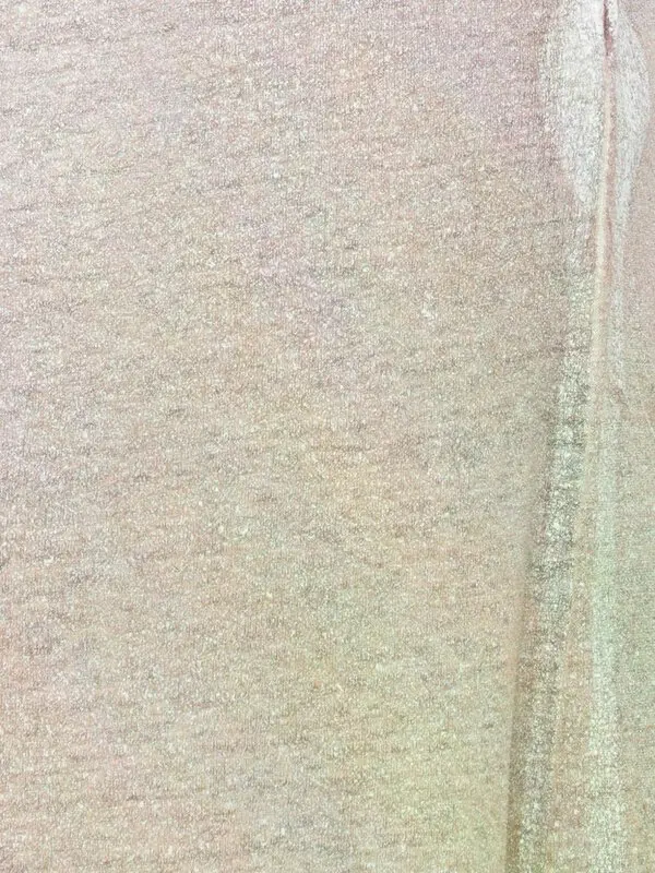 Avant Toi Beige Linen Metallic Finish Palazzo Pants