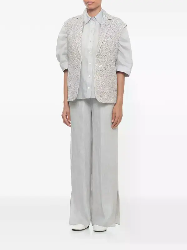 PANICALE Sequin Embellished Sleeveless Jacket