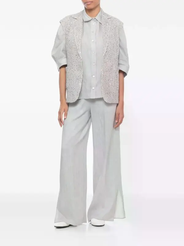 PANICALE Sequin Embellished Sleeveless Jacket