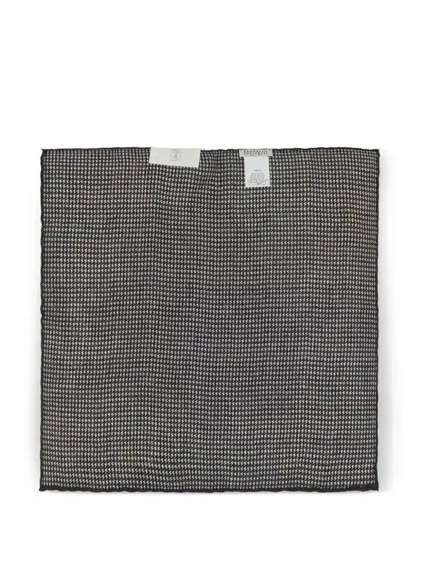 Brunello Cucinelli Bandana-print Pocket Square - Black