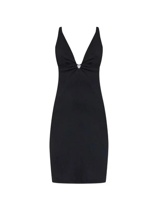 Emporio Armani Gathered V-neck Dress