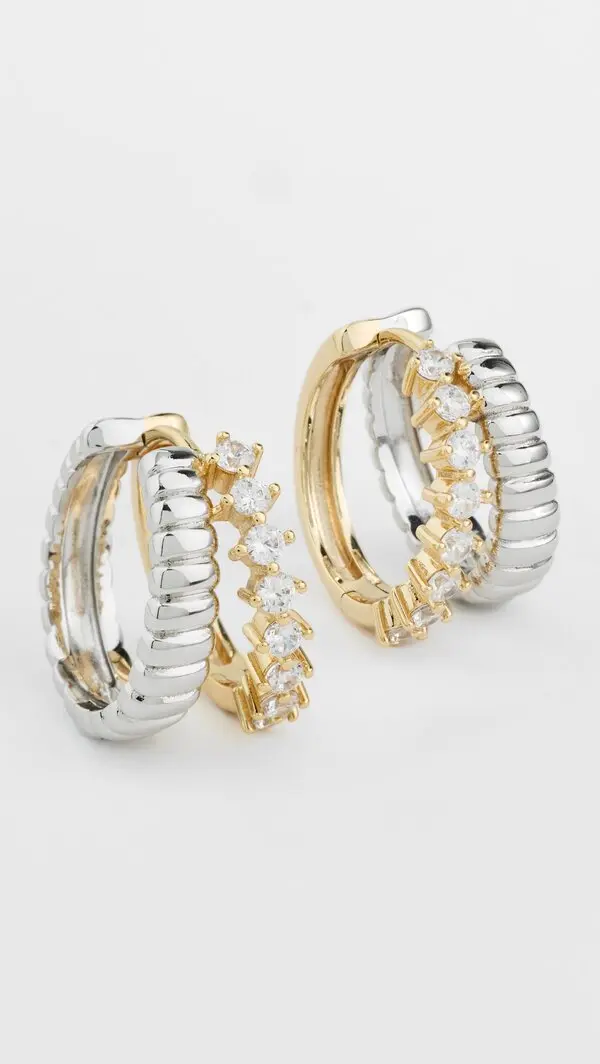 LUV AJ Sierra Split Huggy Earrings