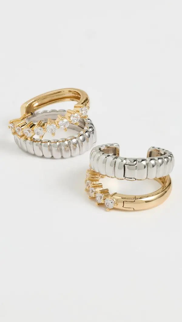 LUV AJ Sierra Split Huggy Earrings