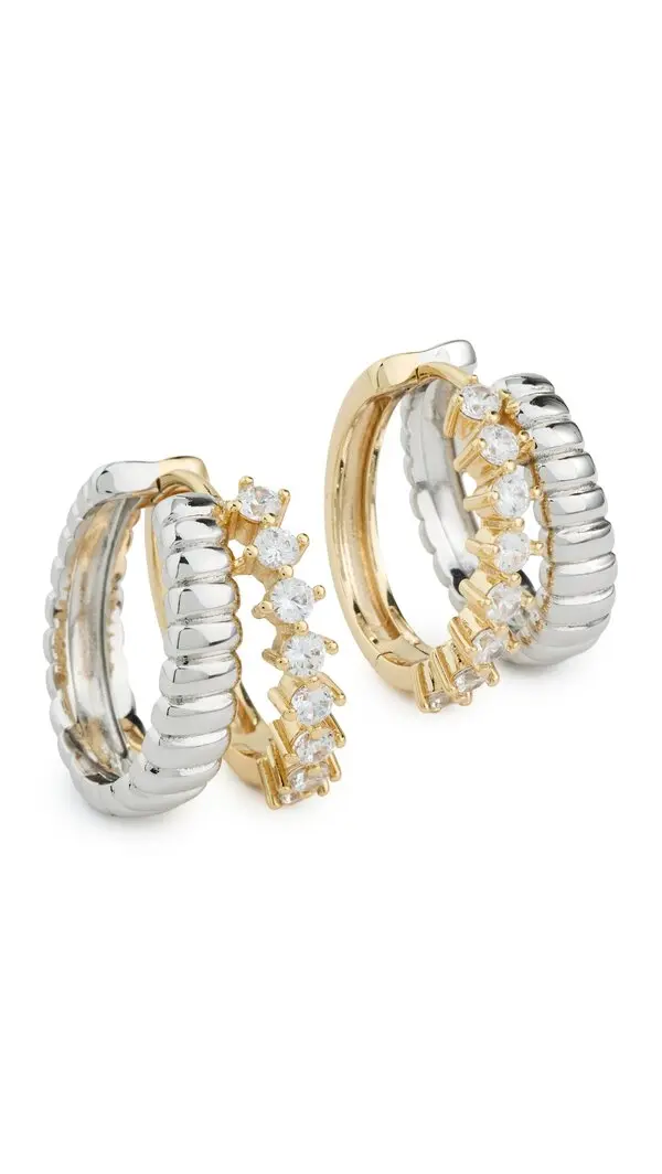 LUV AJ Sierra Split Huggy Earrings