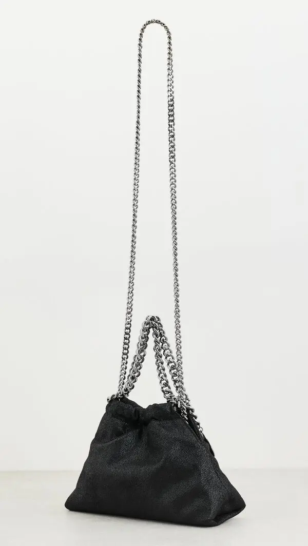 Stella McCartney Falabella Mini Drawstring Bag - Black