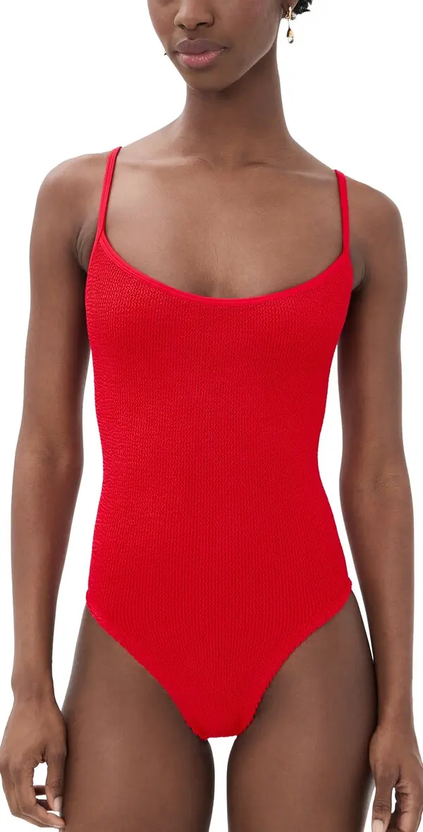 Hunza G Pamela One Piece Swimsuit - Red