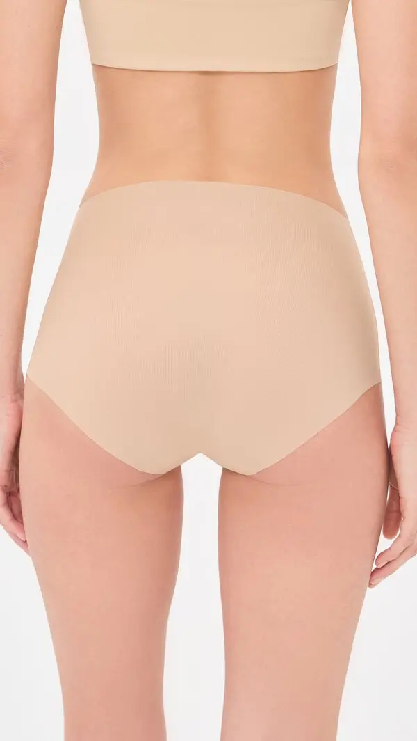 Commando Invisible Rib Rise Bikini - Beige