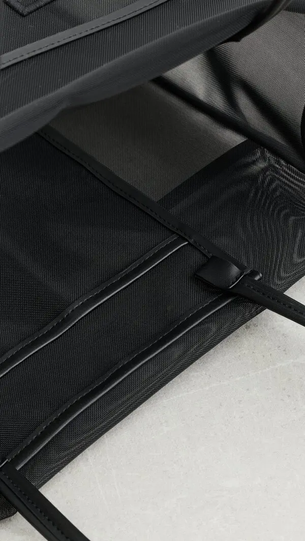 Off-White Mesh Market Tote Bag - Black