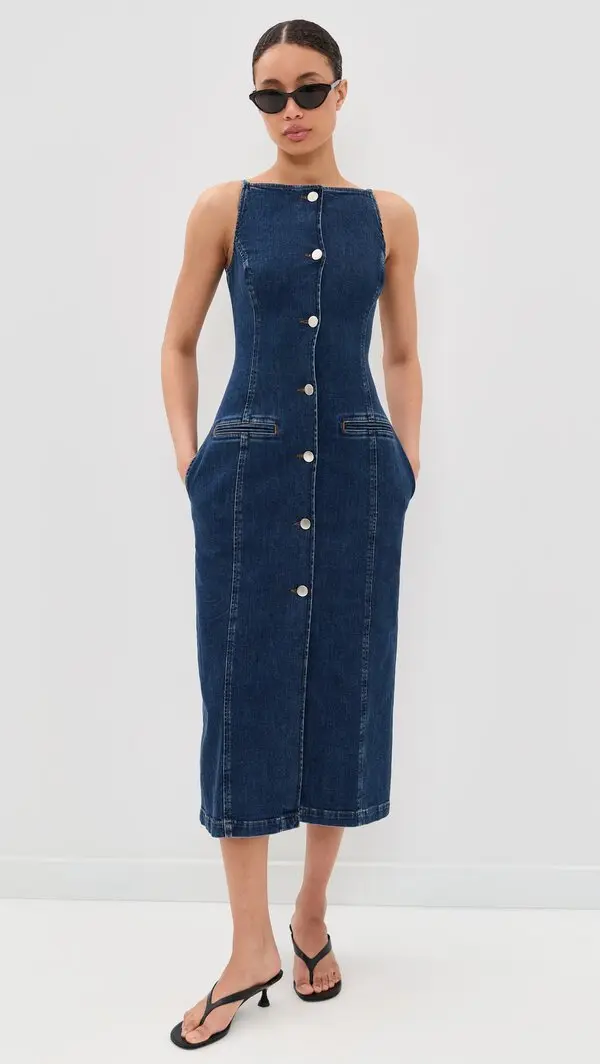 ALIGNE Santiago Denim Button Dress